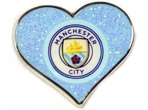 Manchester City Hjerte pin/badge - Manchester City FC - Fodboldstore.dk