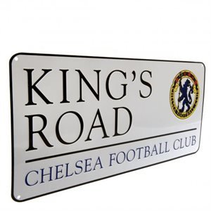 Chelsea street sign KINGS ROAD - Skilte og klistermærker - Fodboldstore.dk